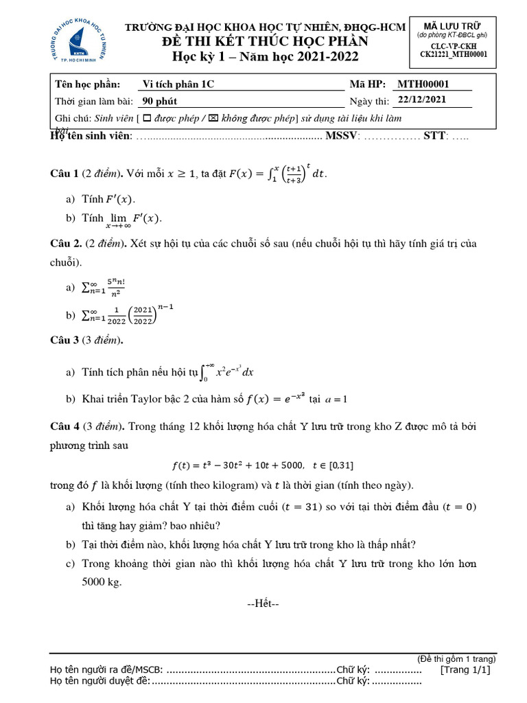 VTP1C - HK1 2021 2022 - 21hoh CLC VP - 21CKH | PDF