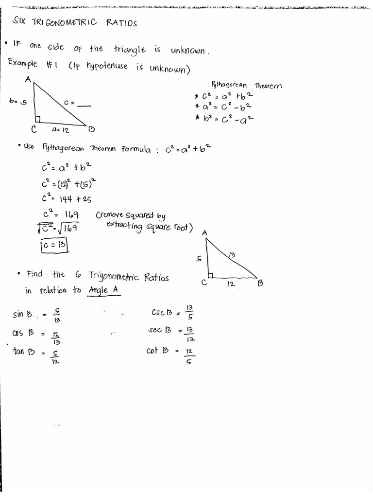 6 Trigonometric Ratios Lesson 2 | PDF