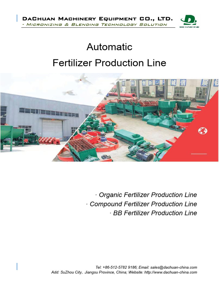 Fertilizer Production Plant Introduction | PDF | Fertilizer | Secondary ...