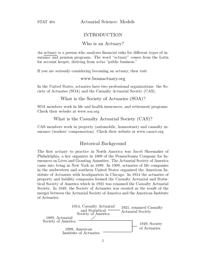 Actuarial Model | PDF | Insurance | Actuary