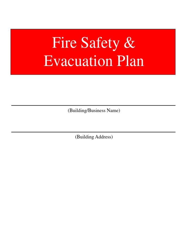 Fire Safety & Evacuation Plan | PDF | Fire Safety | Emergency Evacuation