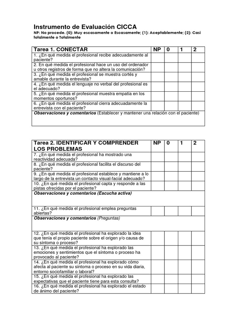 Questionari CICCA versio per imprimir | PDF | Sicología
