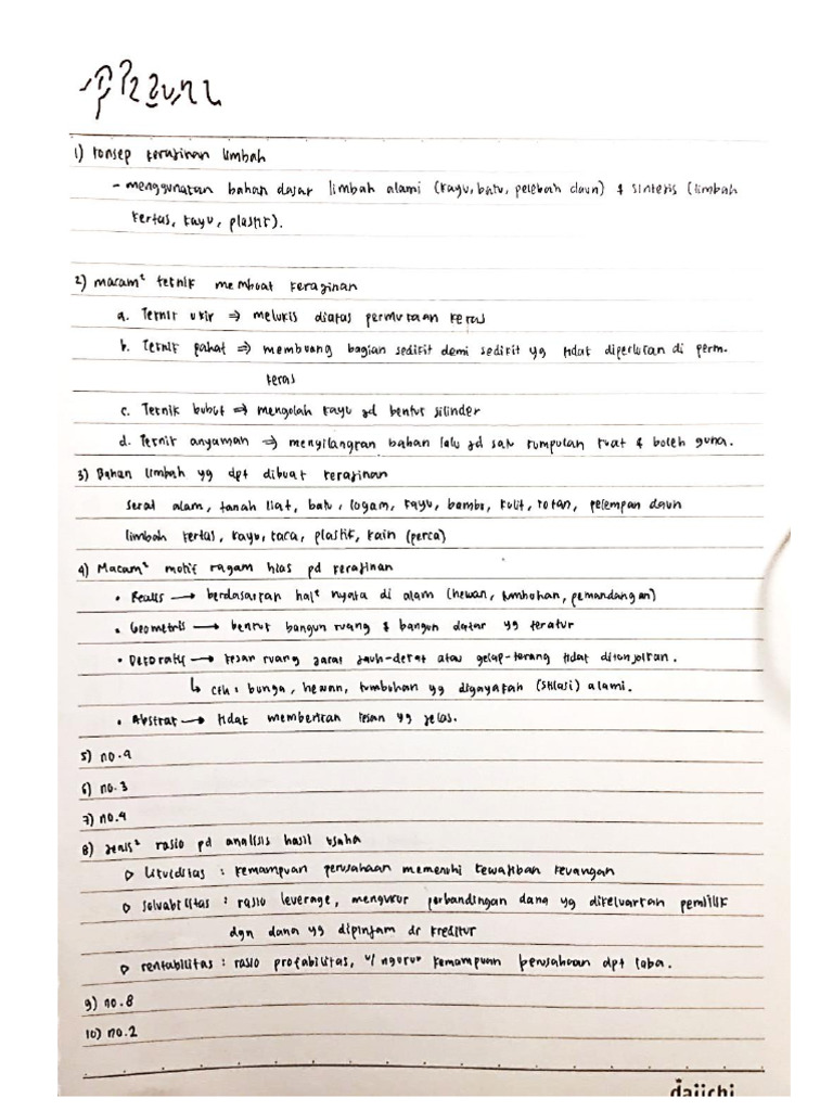 Rangkuman Pat Pkwu | PDF