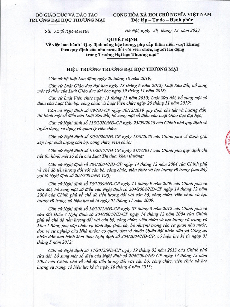 Quy Dinh Nang Bac Luong PCTN Vuot Khung Theo Quy Dinh Cua Nha Nuocpdf 1702958446 | PDF