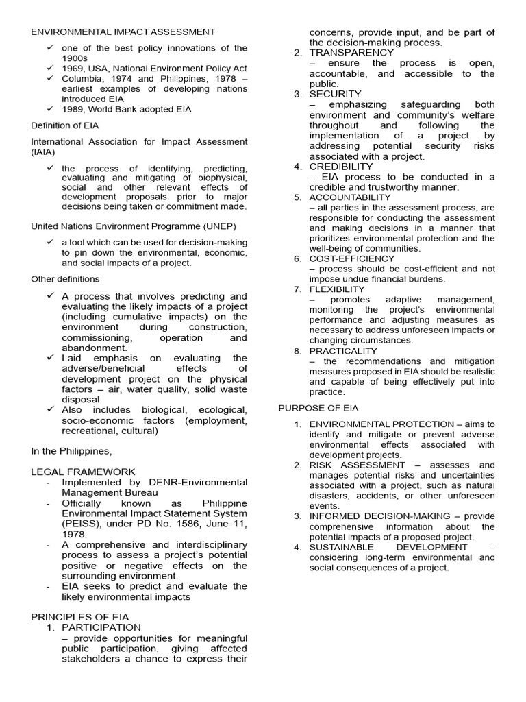 Understanding Environmental Impact Assessment | PDF | Environmental ...