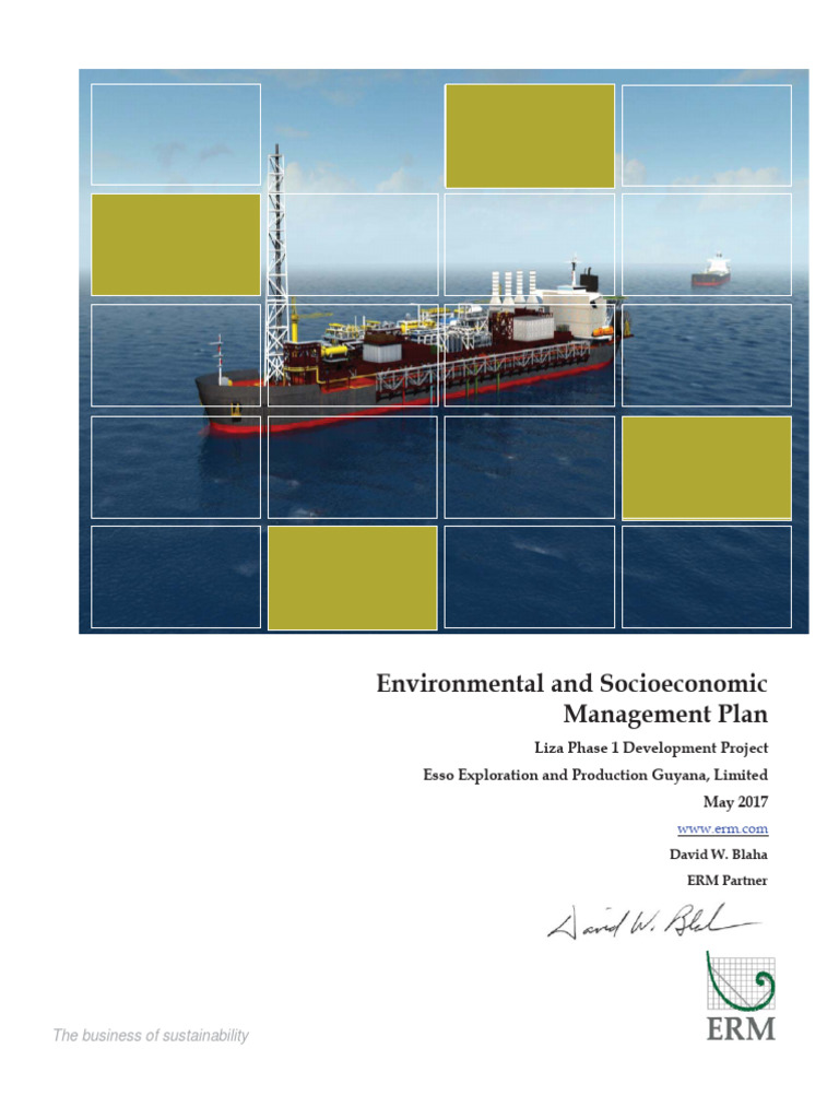 Volume III - Liza Phase 1 ESMP | PDF | American Government | United ...