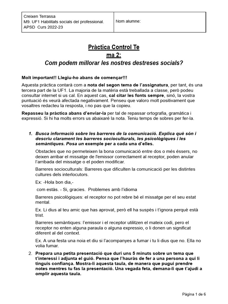 Daniel Rodriguez Lopez (Alumne) - Pràctica Control Tema 2 M9 22-23 | PDF