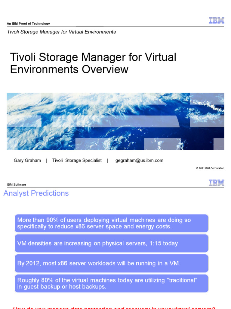 Tivoli Storage Manager For Virtual Environments | PDF | Virtualization ...