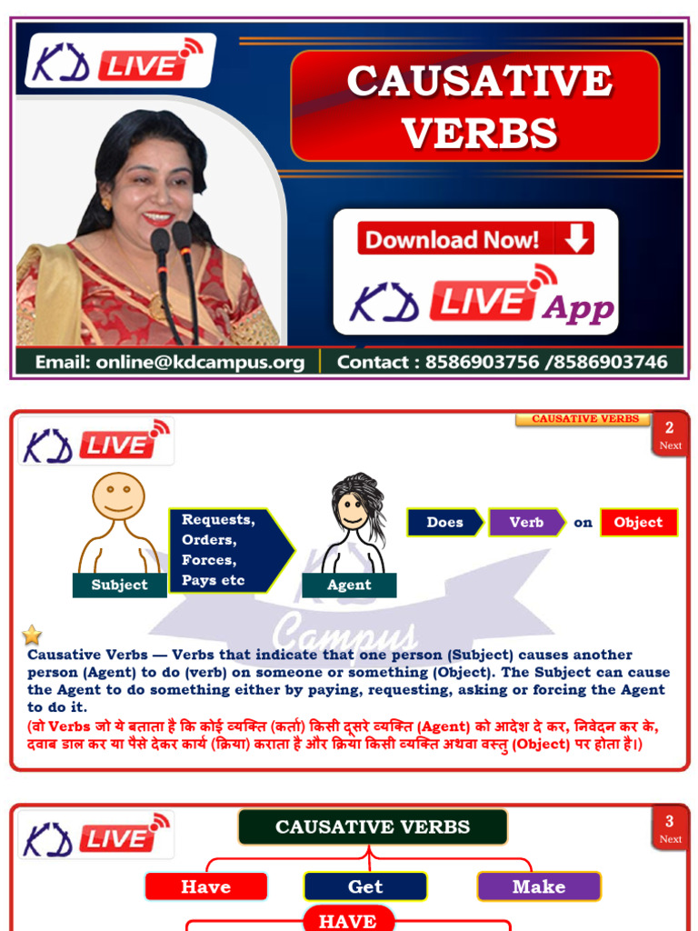 Causative Verbs: Structures and Examples | PDF | Verb | Semantic Units