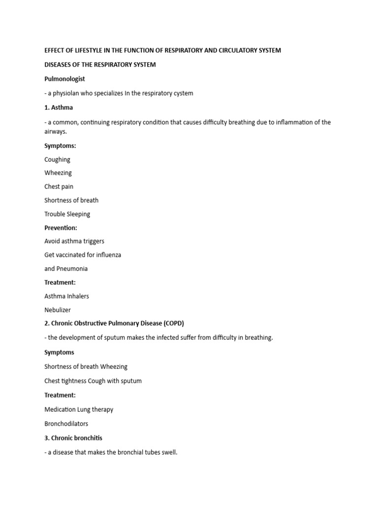 Respiratory System | Download Free PDF | Respiratory Diseases | Cough