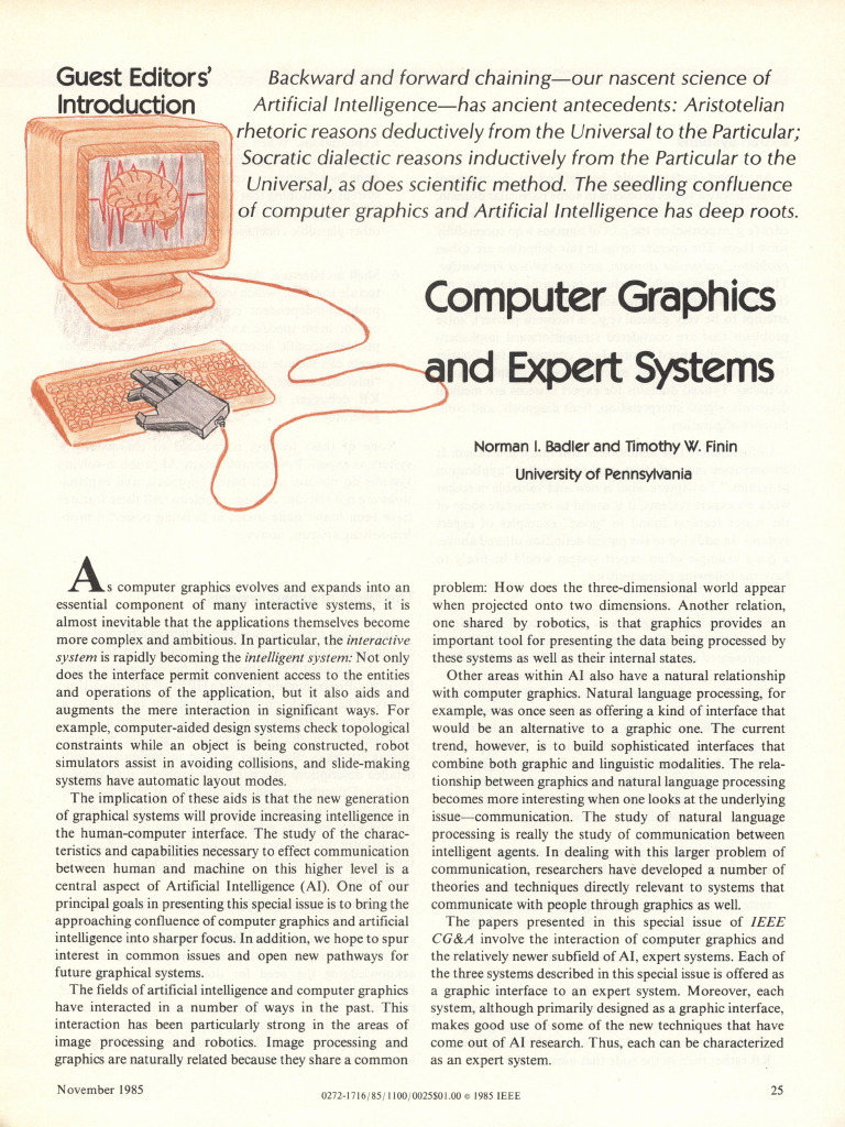 Computer Graphics and Expert Systems | PDF | System | Inference