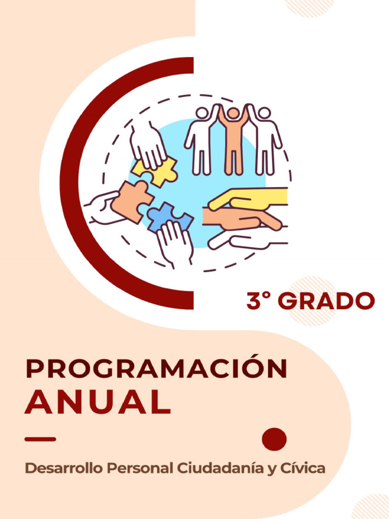 Programación Anual 3° Grado - DPCC | PDF | Aprendizaje | La sexualidad humana