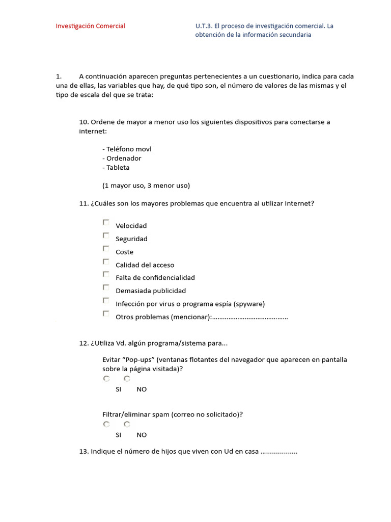 Ejercicios Sobre Variables y Escalas | PDF | Informática