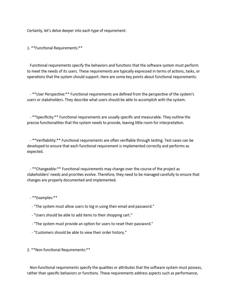 functional vs non functional requirements | PDF | Usability | Computing functional vs non functional requirements | PDF | Usability | Computing