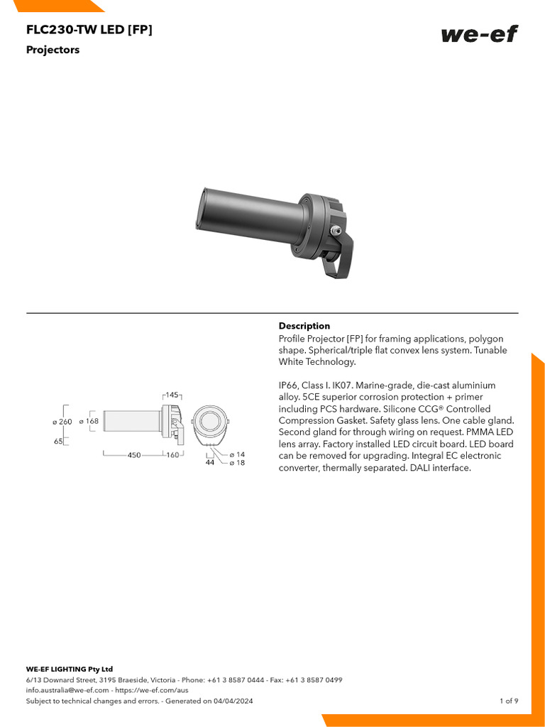 FLC230-TW LED (FP) en-AU | PDF | Corrosion | Glasses