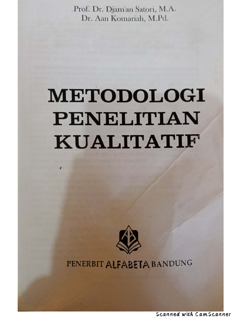 Penulisan Laporan Prof - Dr.Djam'an Satori, MA Dan DR - Aan Komariah, MPD | PDF