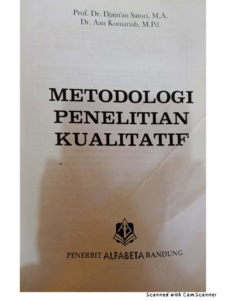 4. Analisis Penelitian Kualitatif Prof.Dr.Djam'an Satori,MA dan Dr.Aan Komariah, MPd | PDF