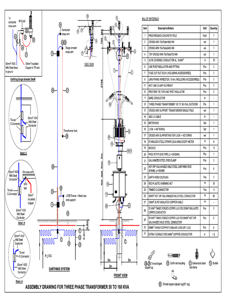 Grounding System Assembly_Seng Pascal (1) | PDF