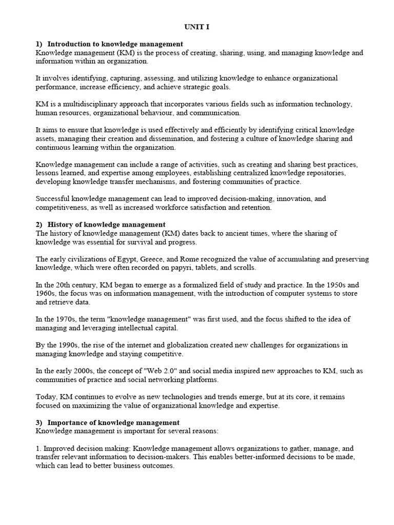 Knowledge Management 5m 10m | PDF | Knowledge Management | Knowledge