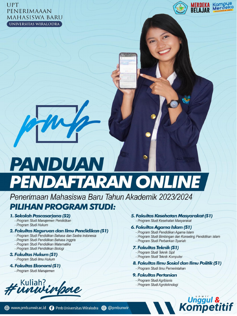 Panduan Pendaftaran Online PMB MASTER | PDF