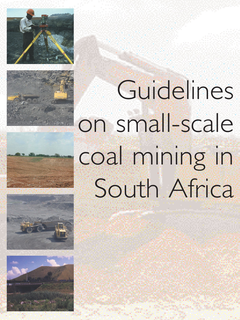 Small-Scale Coal Mining Guidelines South Africa | PDF | Coal ...