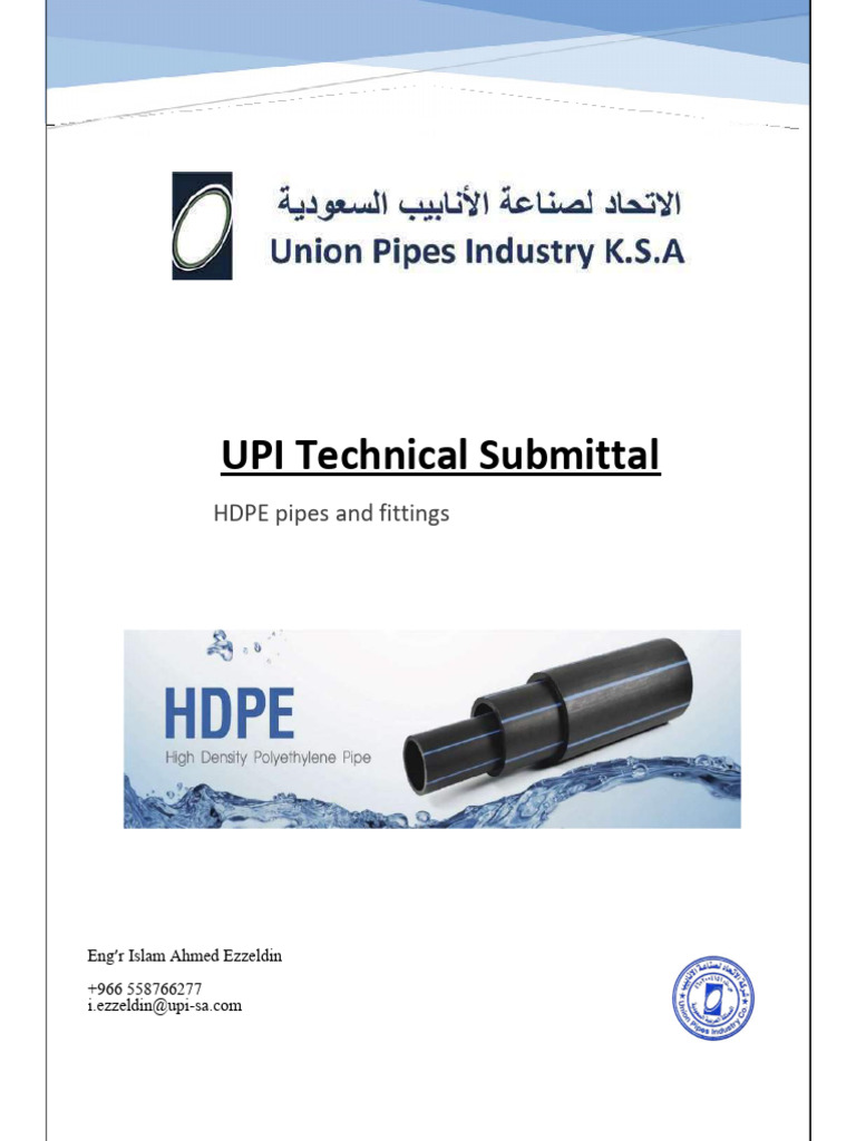 Union Pipes Technical Submittal | PDF | Pipe (Fluid Conveyance ...