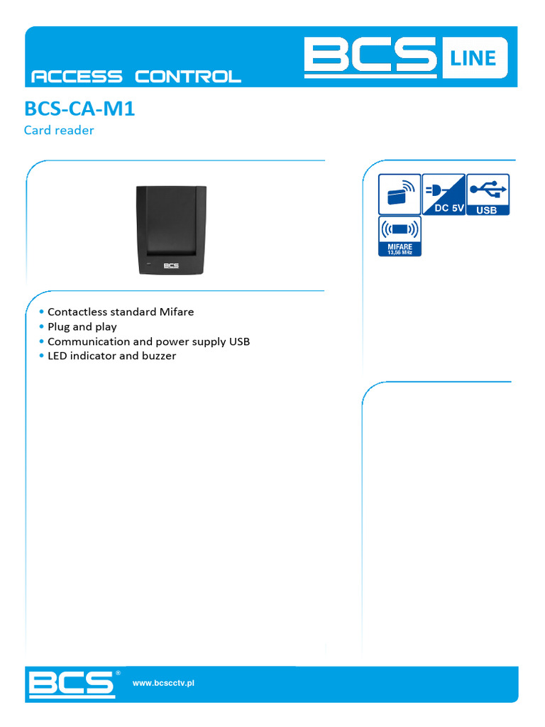 Eng Datasheet BCS-CA-M1 | PDF