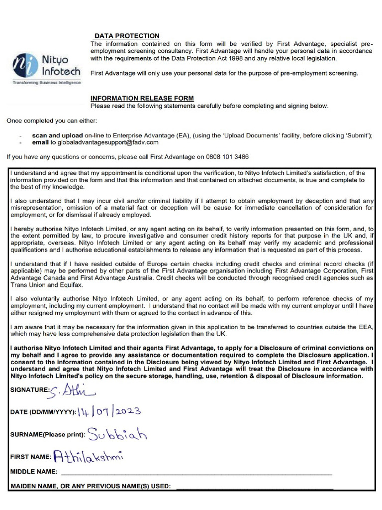 Scanned Consent Form | PDF