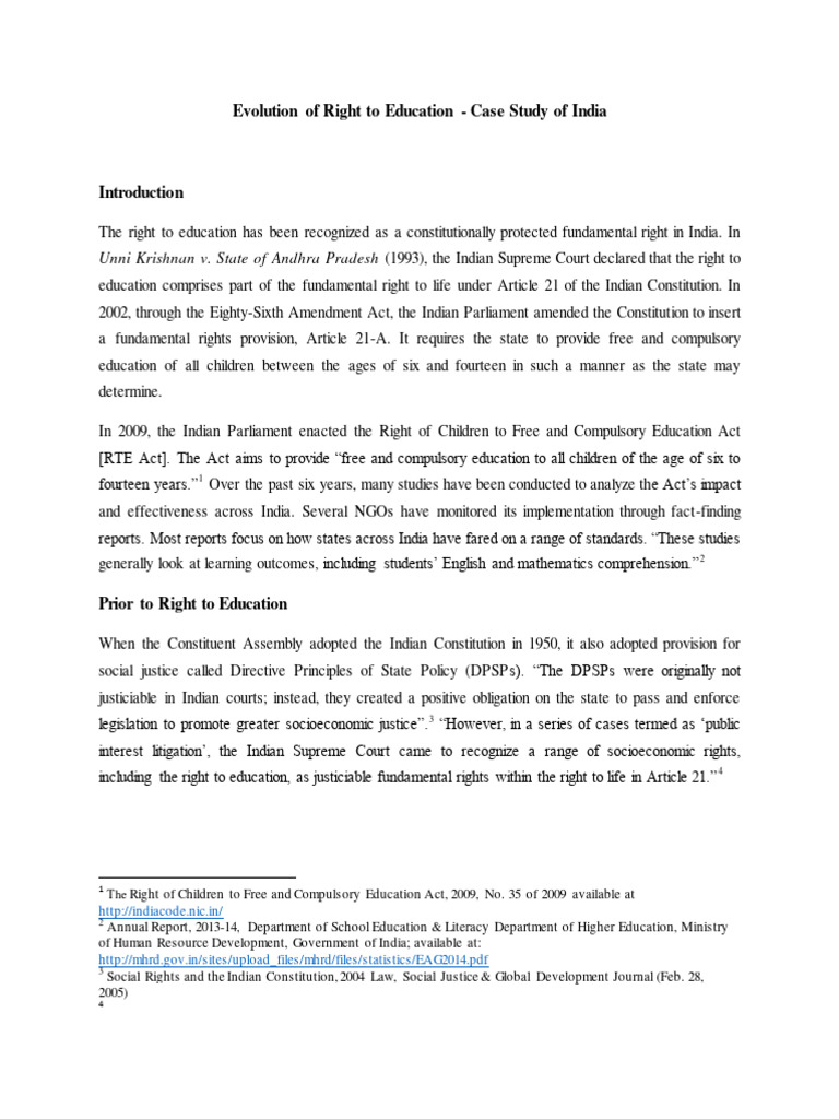 Evolution-of-Right-to-Education-in-the-Last-Decade | PDF | Government ...
