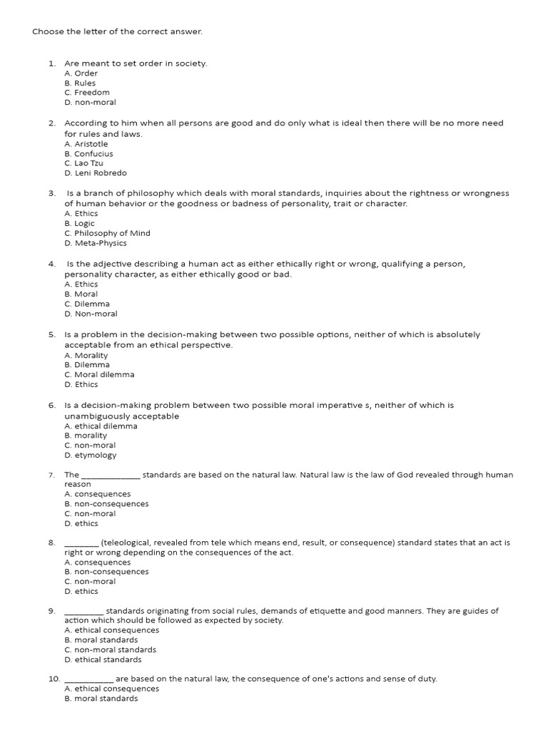 Ethics Pdf Morality Etiquette