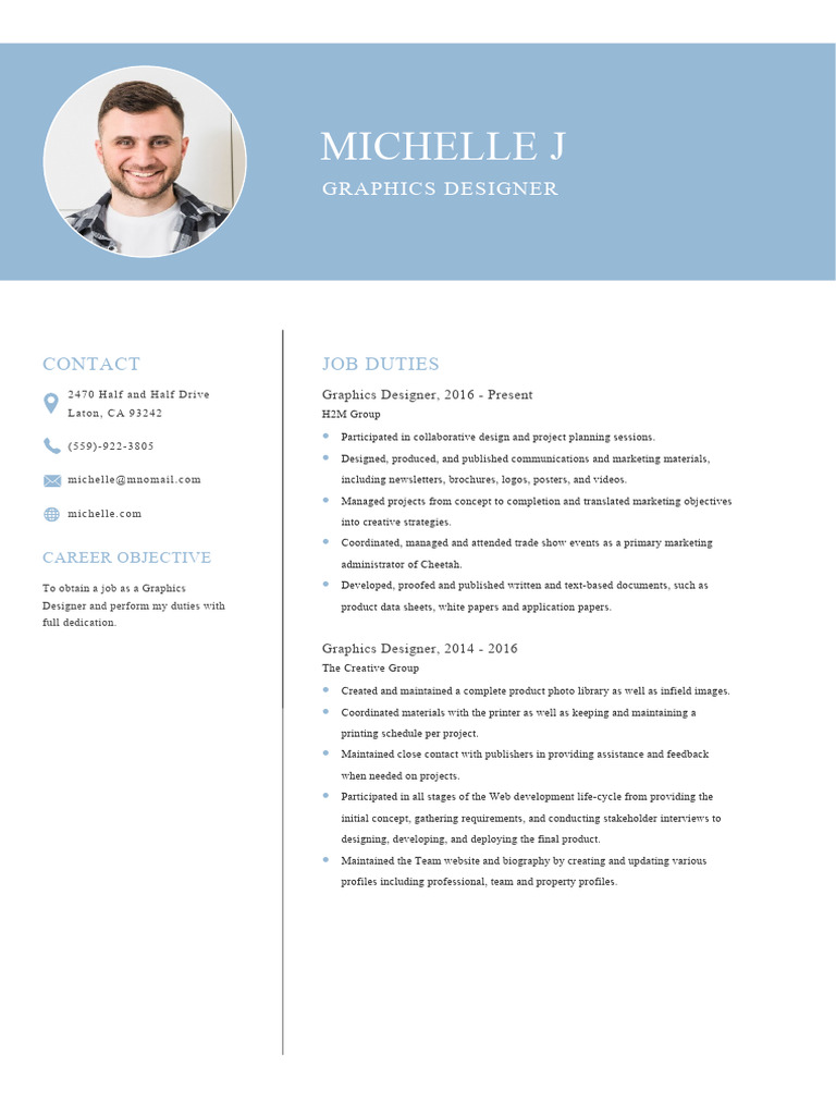 Graphics Designer Resume A4 | PDF | Graphics | Brand