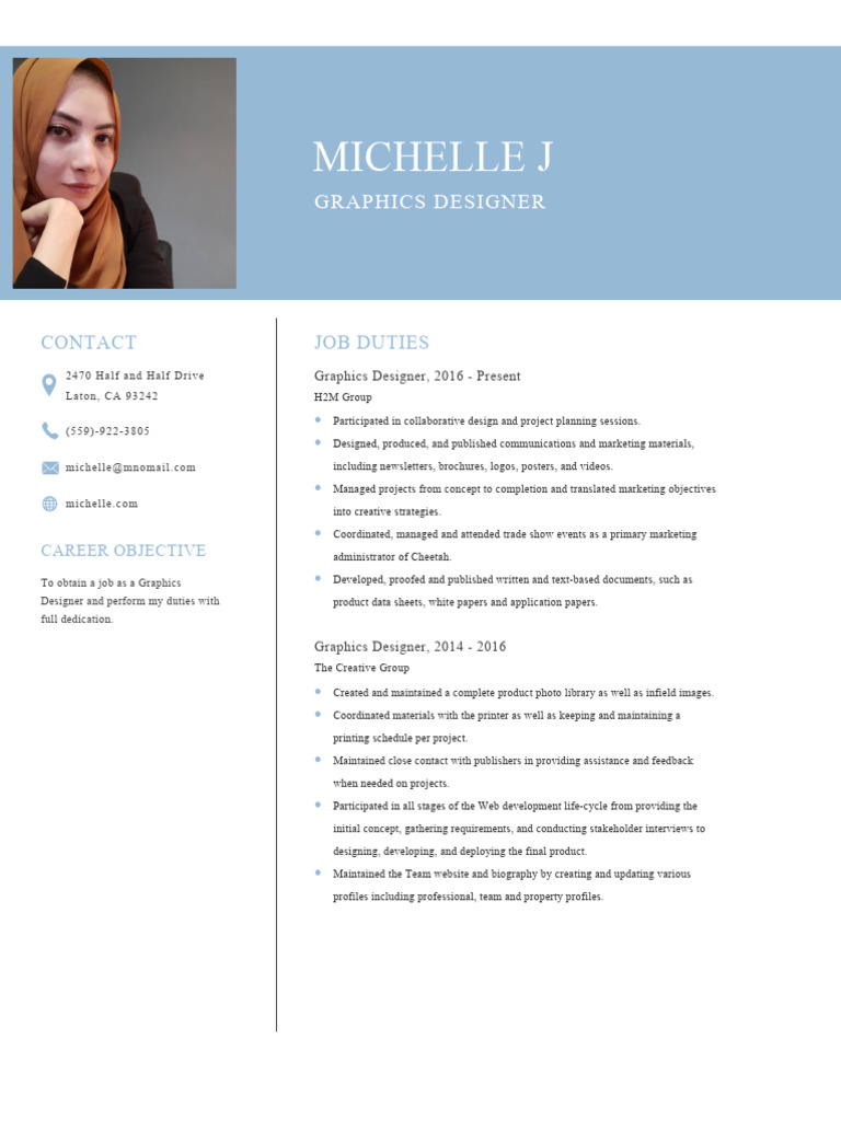 Graphics Designer Resume US | PDF | Graphics | Brand