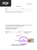 Contoh Borang Akuan Sumpah AM 80 | PDF