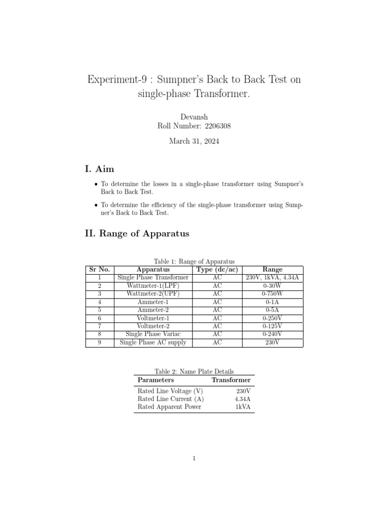 Exp 09 Postlab | PDF | Transformer | Alternating Current