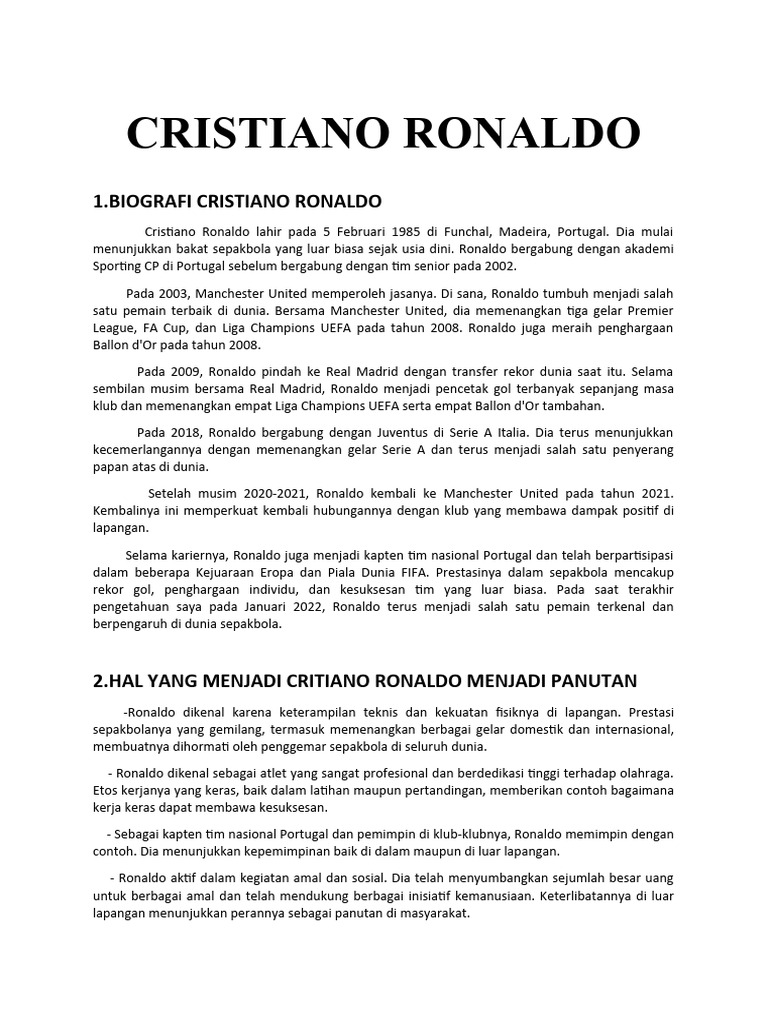 CRISTIANO RONALDO | PDF