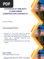 EoT Claim Template For Contractors | PDF | Business