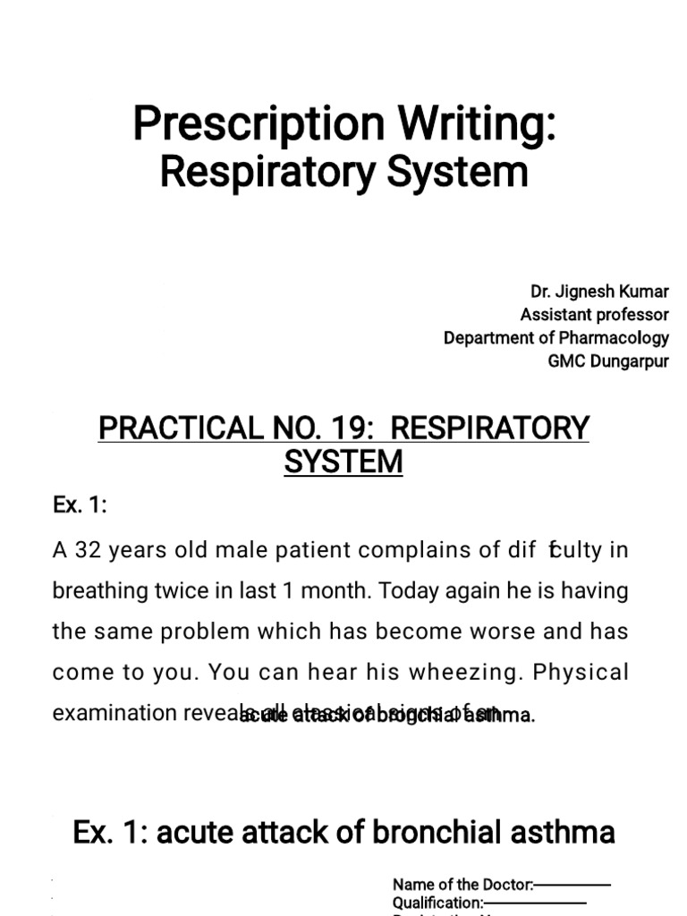 PW Respi | PDF | Asthma | Medicine