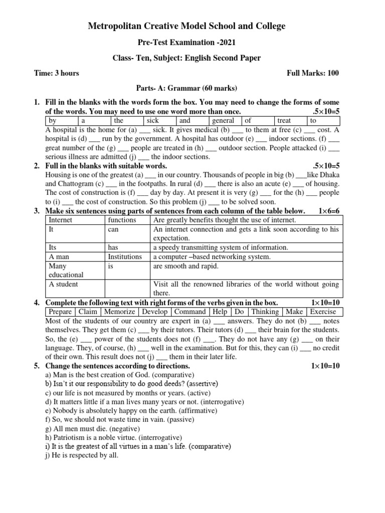 New English Question | PDF | Grammar | Syntax