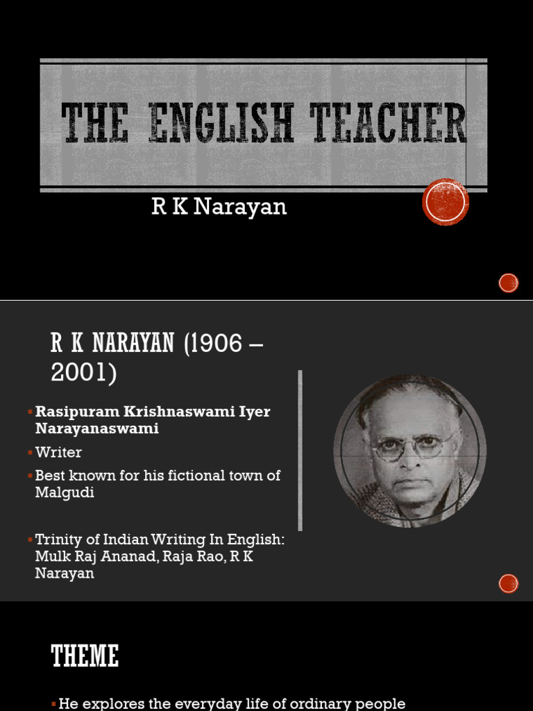 R K Narayan - The English Teacher | PDF | Liberal Arts Education