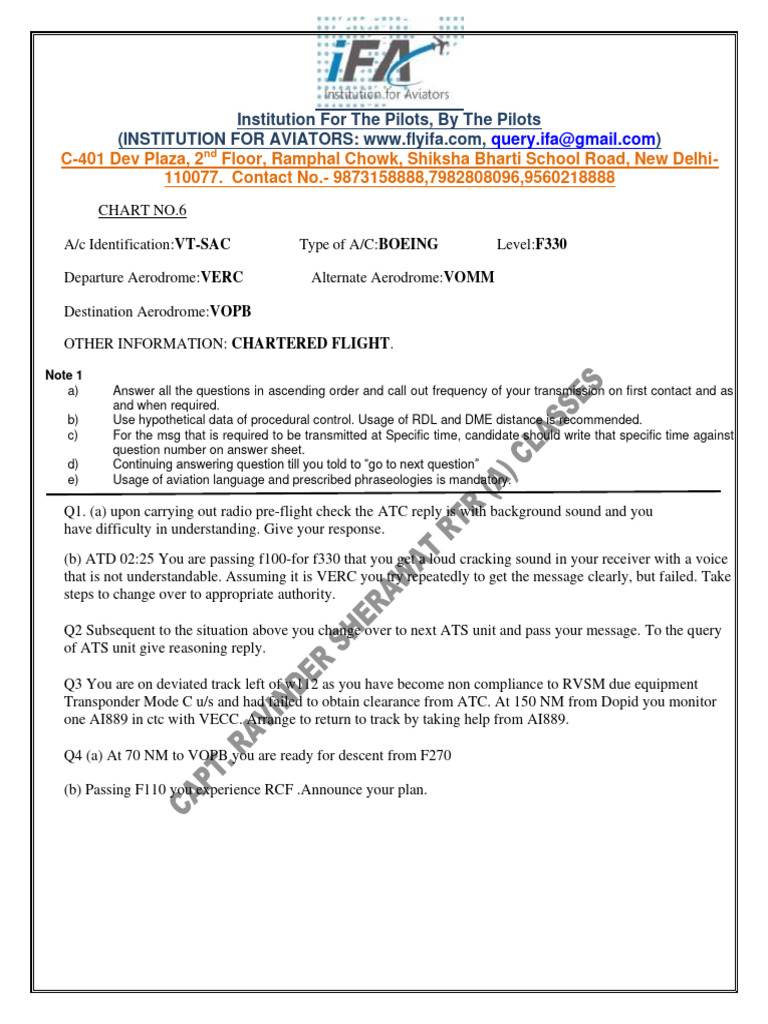 Combined Question Paper Rtr | PDF | Air Traffic Control | Aircraft