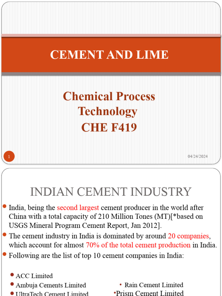 Cement Manufacturing Process | PDF | Cement | Carbon Dioxide