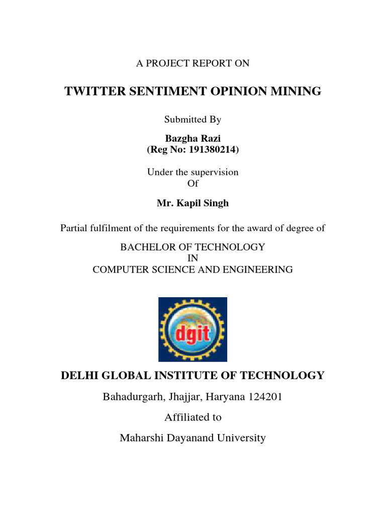 ProjectReport_Sample-1 | PDF | Python (Programming Language) | Computer Programming