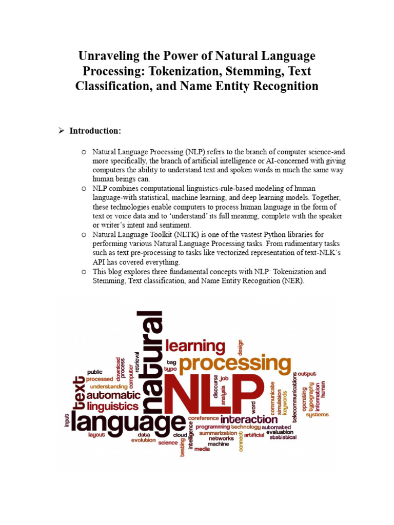 Unraveling the Power of Natural Language Processing | PDF | Machine Learning | Statistical ...