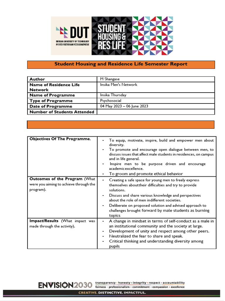 IMN 1st Semester Report - Amended | PDF | Evaluation | Thought