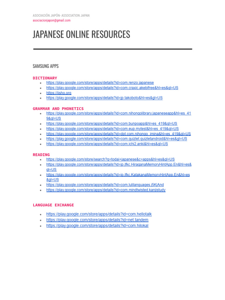 Resources japanese | PDF