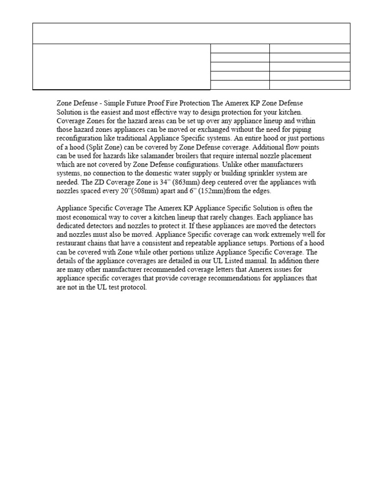 Amerex Zone Defense Fire Protection Guide | PDF | Technology & Engineering
