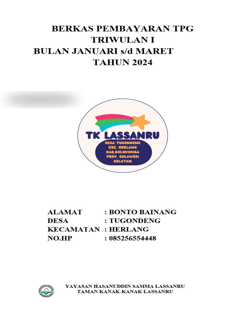 Berkas Pembayaran TPG | PDF