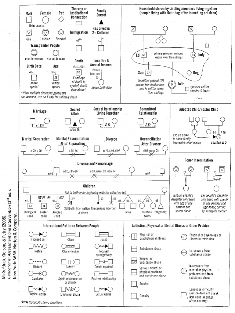 Genogram Diagram | PDF