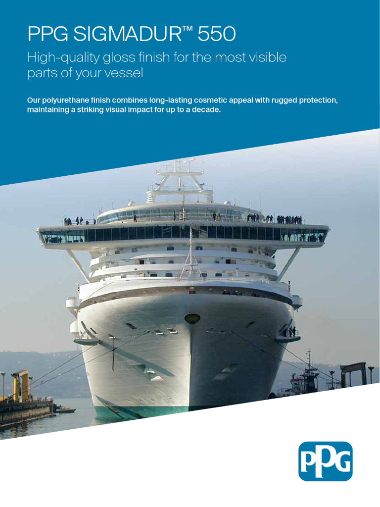 PPG PMC Sigmadur 550 Leaflet A4 Mar2018 Glob en LR | PDF | Technology & Engineering
