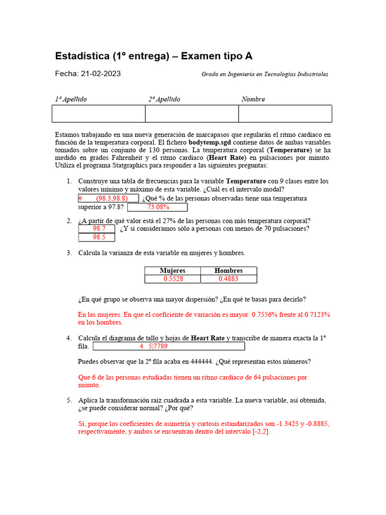 Entrega 1 | PDF | Media | Mediana